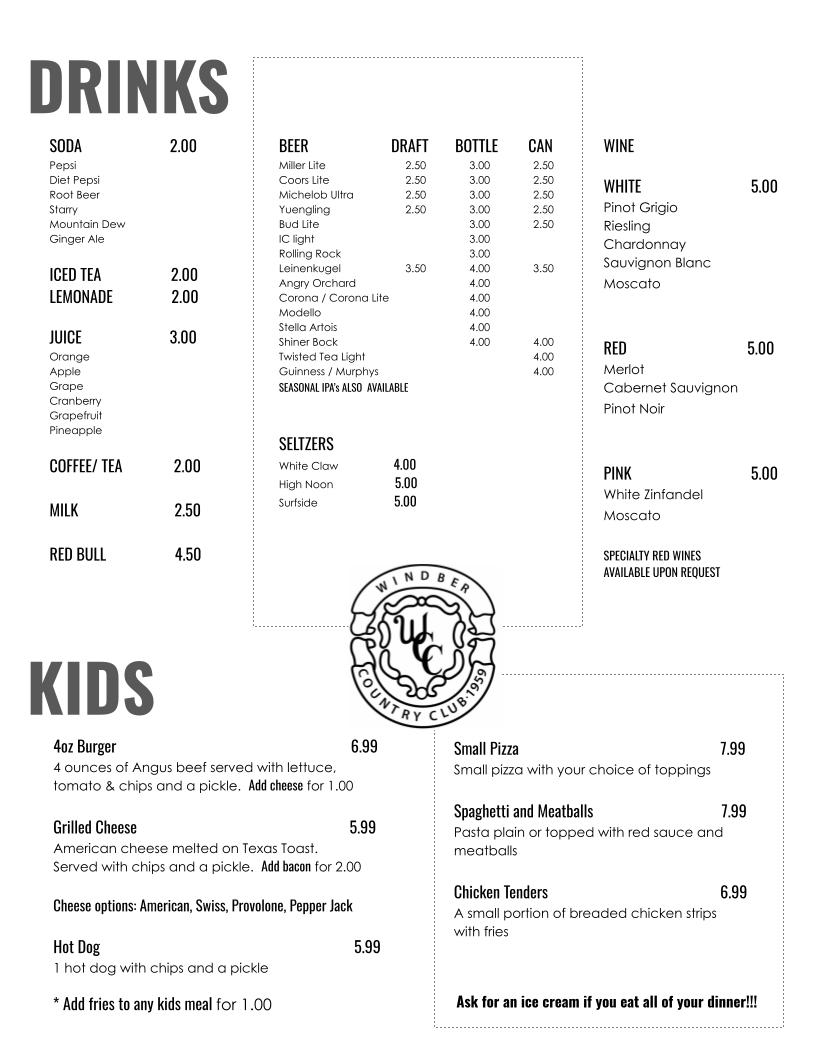 Dining – Windber Country Club